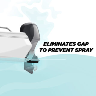 Rooster Rooter - Transducer Spray Deflector (Lowrance, Garmin, Simrad ...
